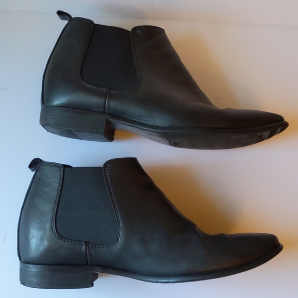 Calto | Shoes | Calto Black Invisible Elevator Ankle Bootssz 8 | Poshmark